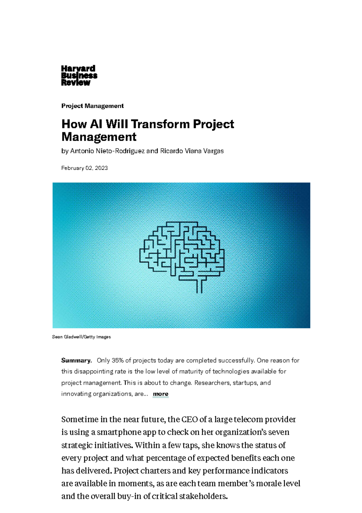 How AI Will Revolutionize Project Management (PM 101) - Studocu