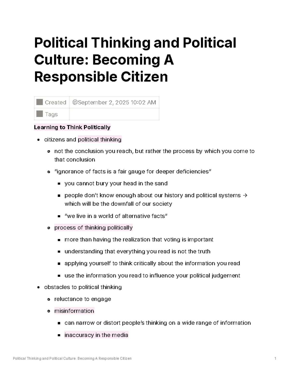 Political Thinking & Culture: Key Concepts for Engaged Citizenship ...