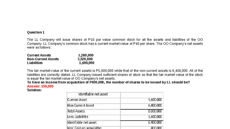 Buscom Quiz 1 Solutions and Analysis - N/A - Studocu