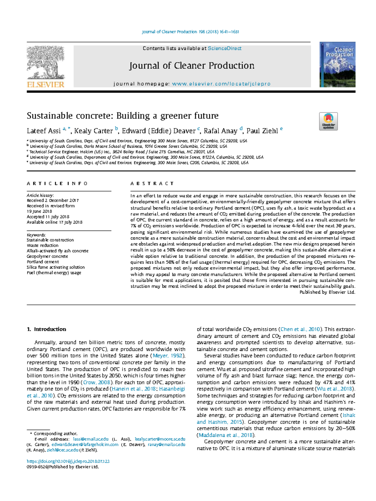 Sustainable Concrete Innovations: Geopolymer Mix Designs for Reduced ...