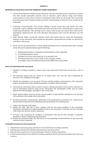 NSTP 2 Lesson 2 - National Service Training Program - LESSON 2 ...