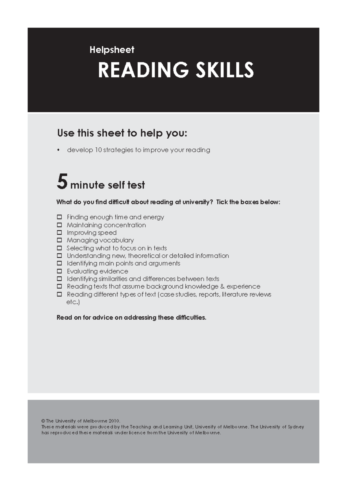 Study Readings Skills: Strategies to Enhance Your Reading Effectiveness ...