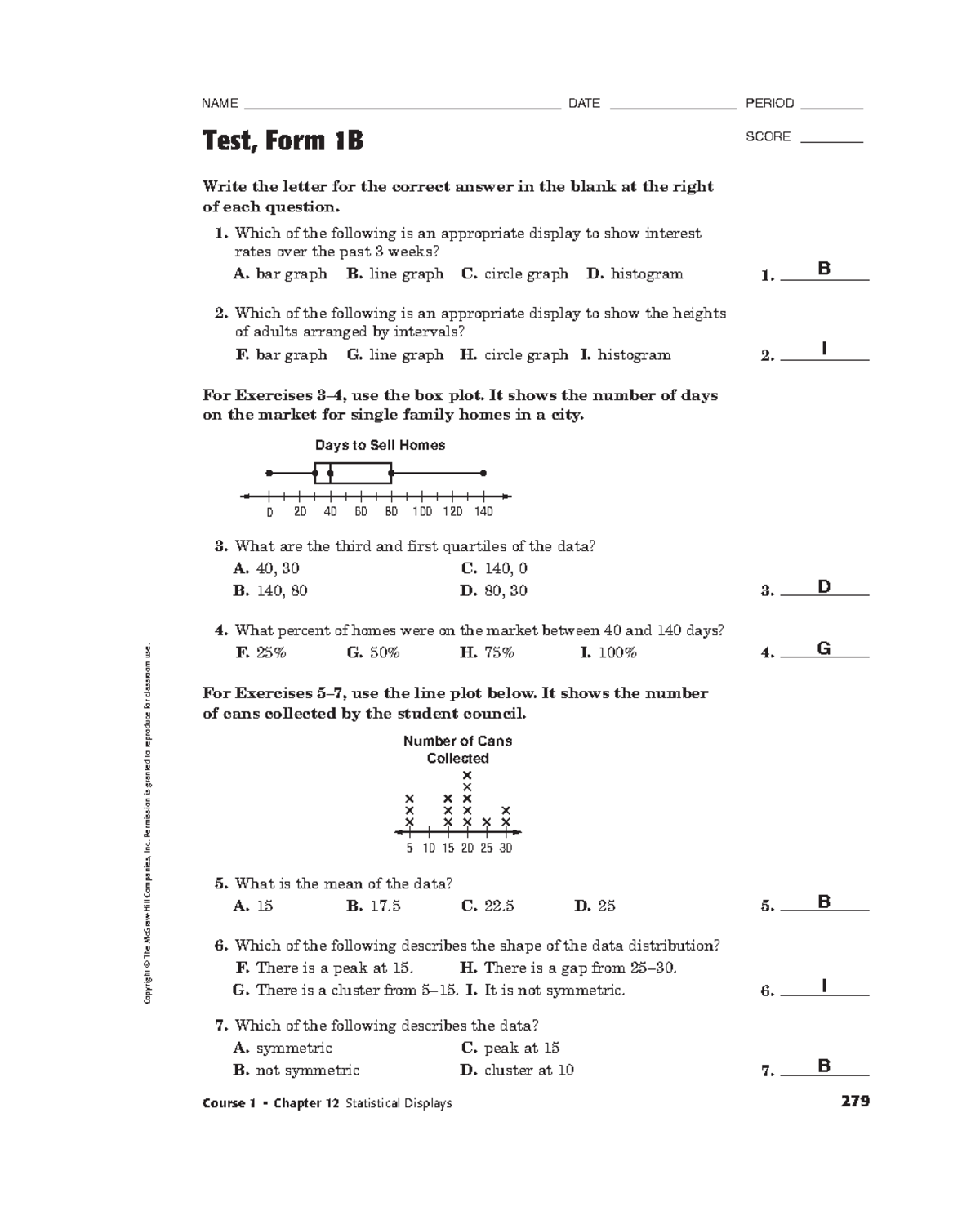 C1 - Chapter 12 Practice Test Answers for Statistical Displays - Studocu