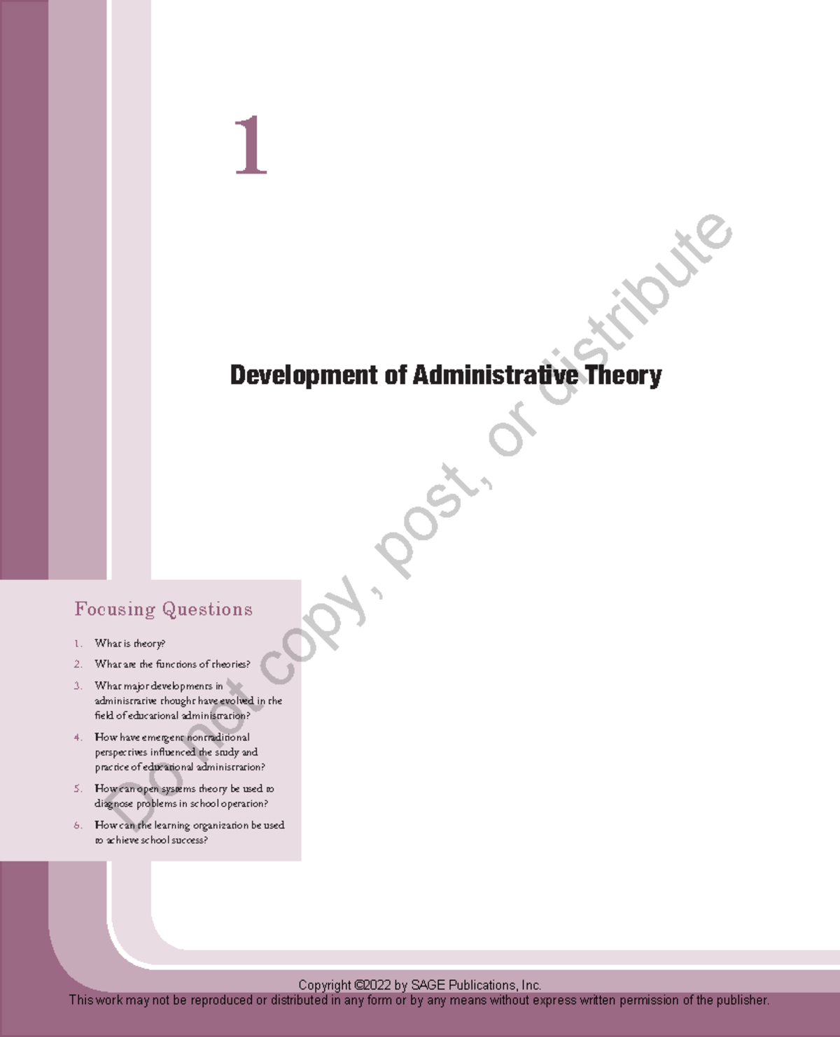 Development of Admin Theory: Key Concepts & Historical Context - Studocu