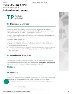 Examen Trabajo Práctico 2 [TP2] Agosto 2020 - Trabajo Práctico 2 [TP2] Comenzado: 17 de ago en ...