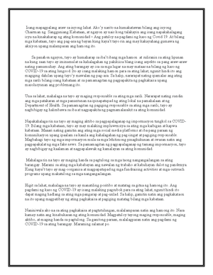 MORE Comprehensive FV Filipino Interview Sample - Tagapagtanong: Next ...