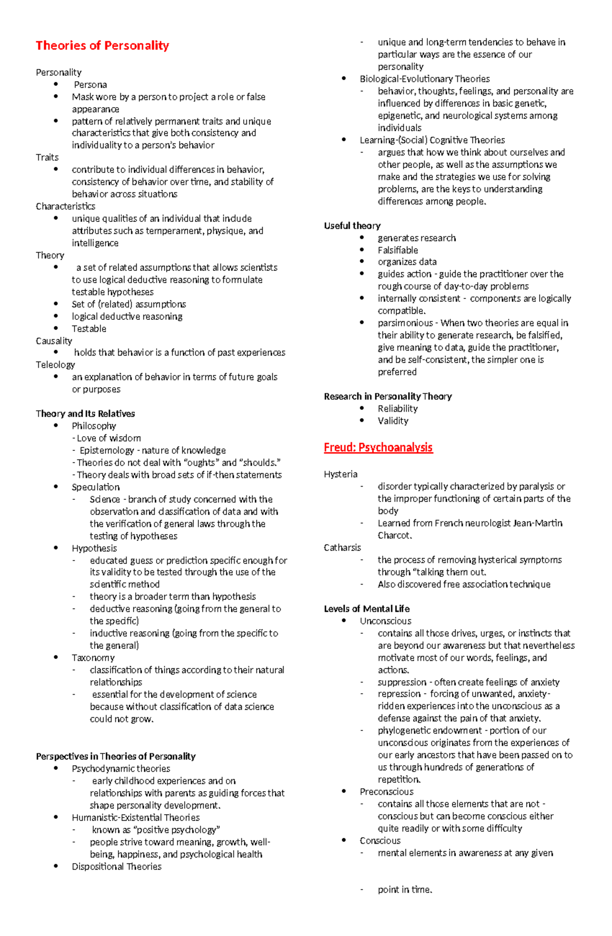Theories of Personality: Key Concepts and Perspectives in Psychology ...
