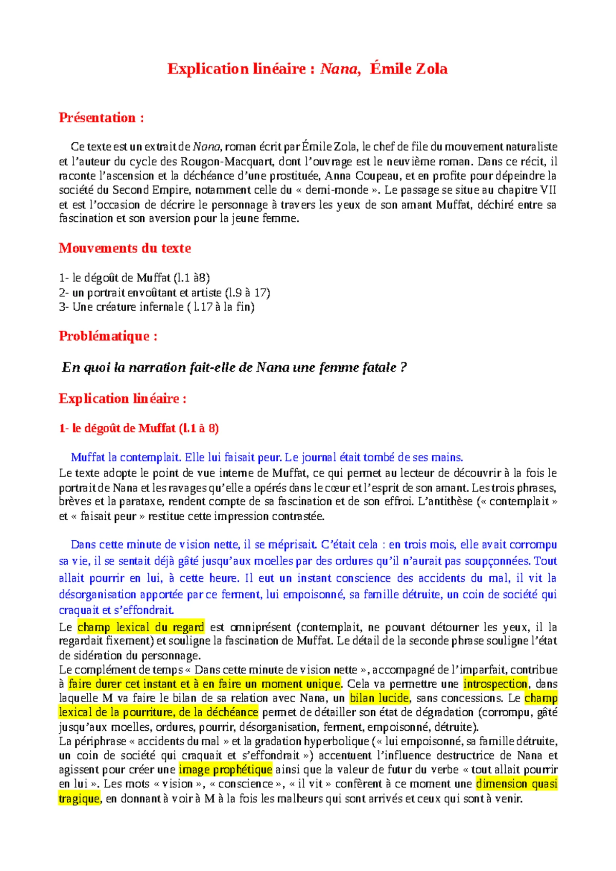 Présentation type bac : Analyse du livre "Candide" de Voltaire - Studocu