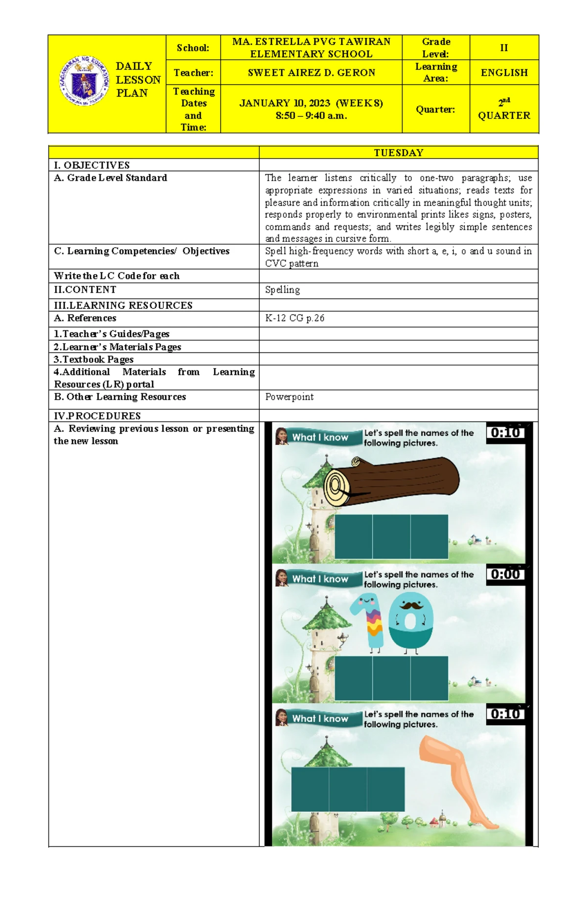 Continental Drift Theory: Key Evidences - S11/12ES - Id - Lesson Plan ...