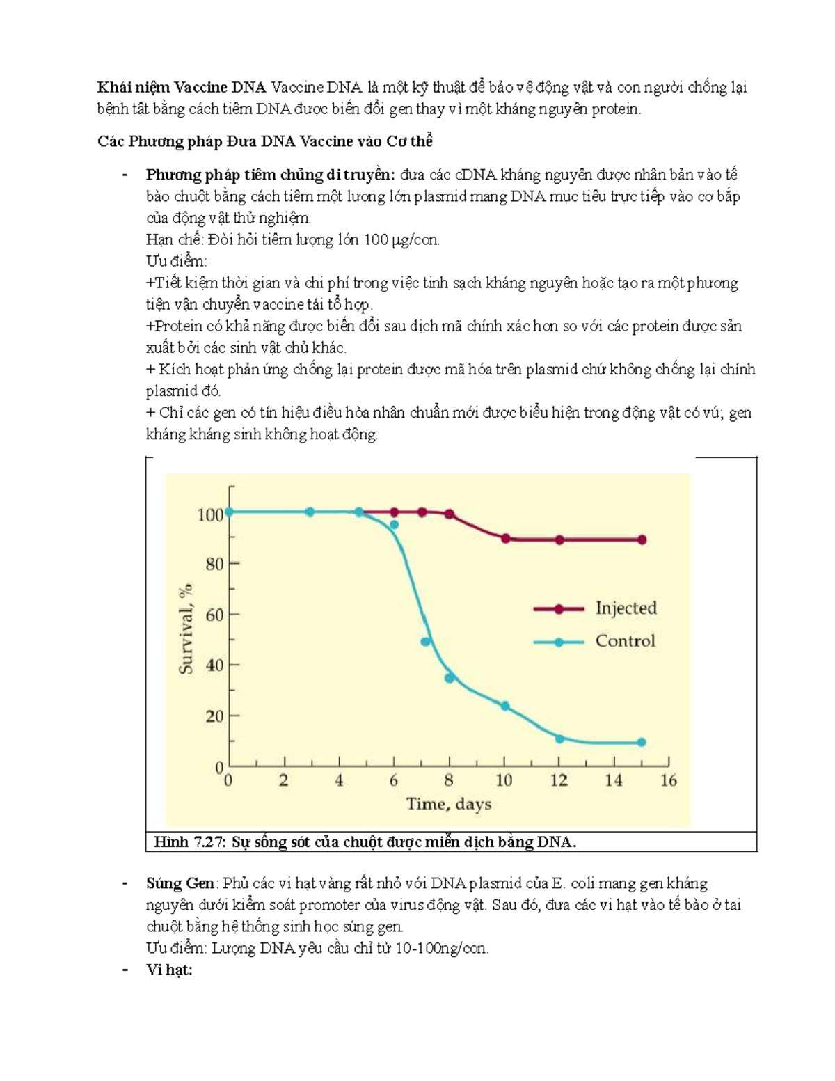 Khái niệm và Phương pháp Vaccine DNA (Slide 414-42333) - Studocu