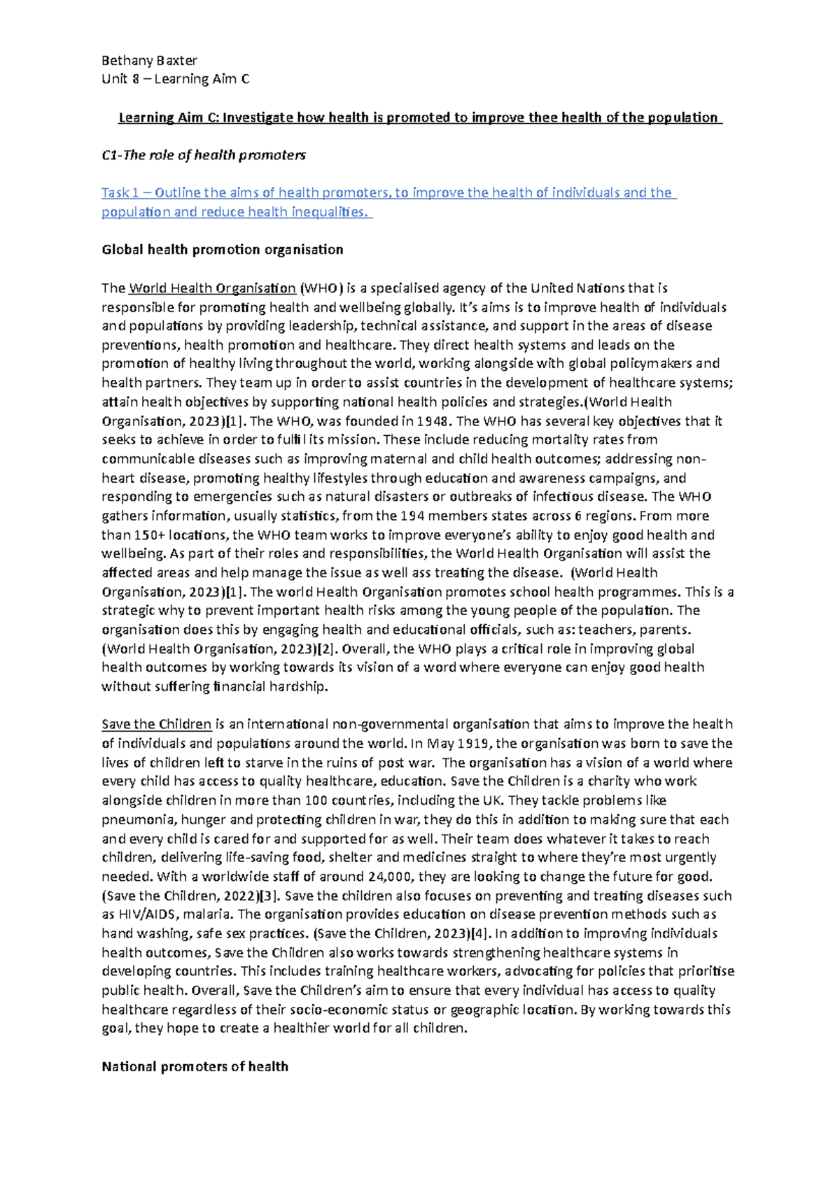 Learning Aim C Unit 8 Unit 8 Learning Aim C Learning Aim C