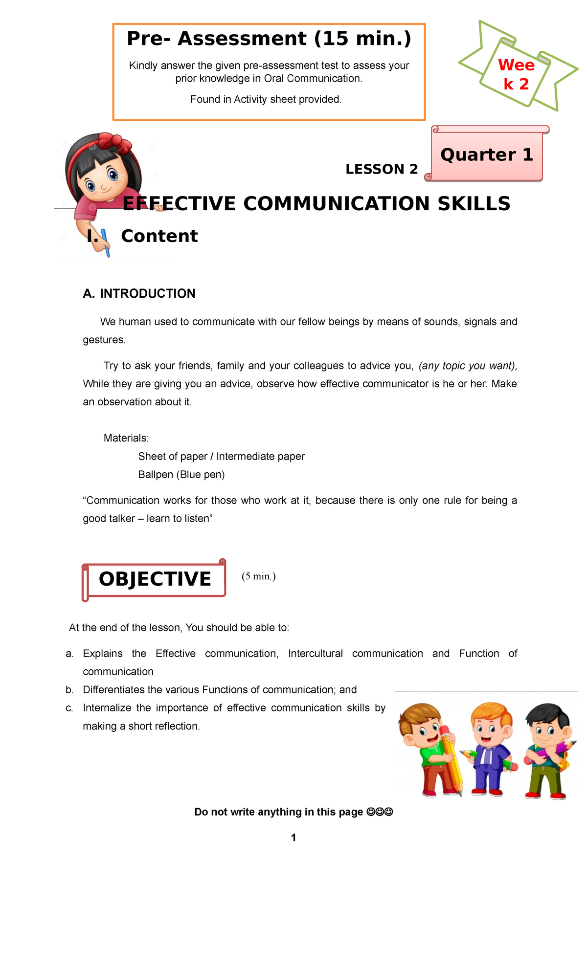 Module 2: Effective Communication Skills - Final Exam Notes - Studocu
