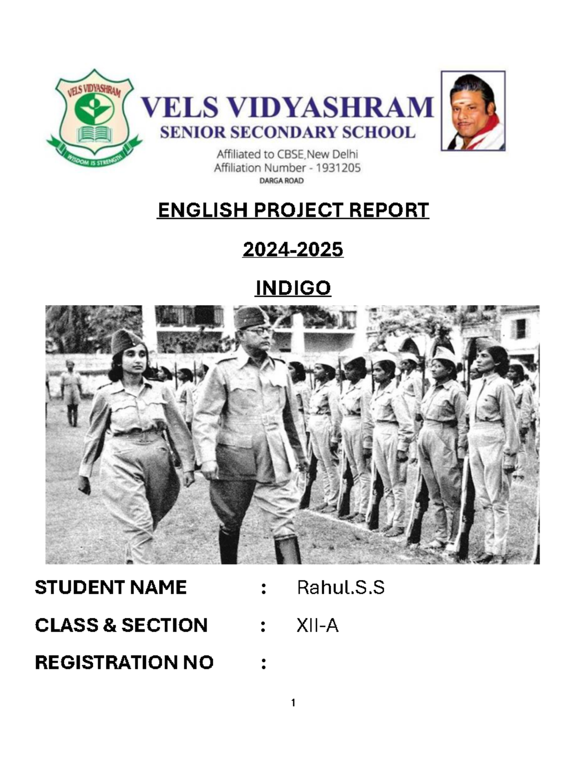 Class 12 Investigatory Project on Indigo & Freedom Movements - Studocu