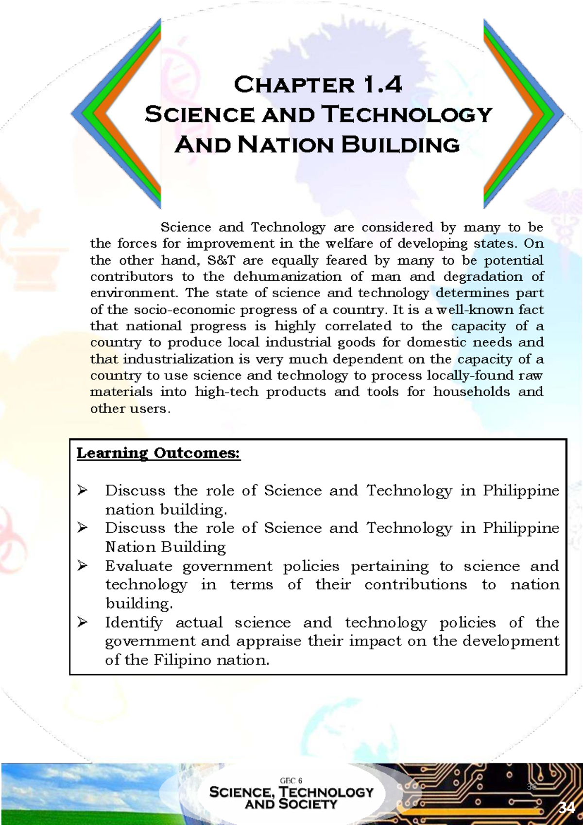 Chapter 1.4: Science, Technology, and Nation Building (STS) - Studocu