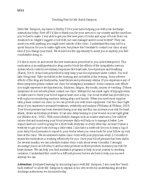 Kenneth Bronson SBAR - Vsim assessment - NUR213 - Studocu