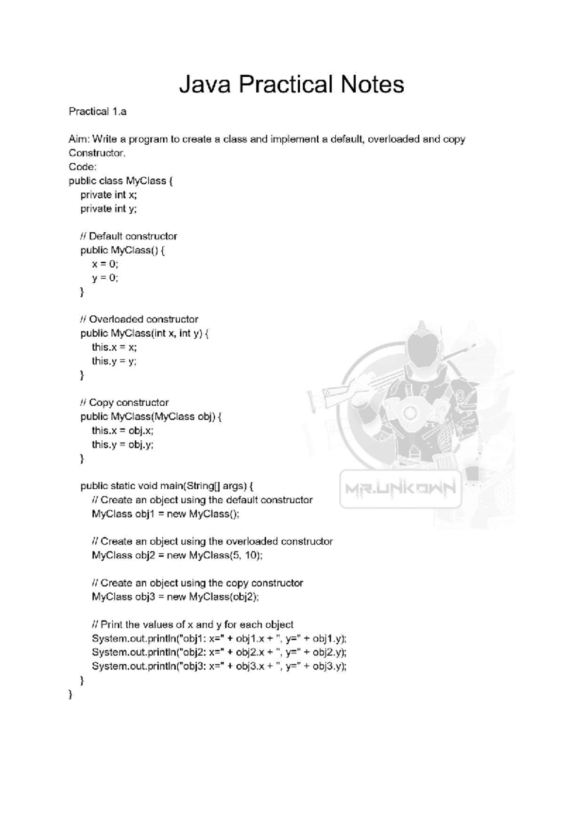 Java Practical - java pratical - Bsc. Information Technology - Studocu