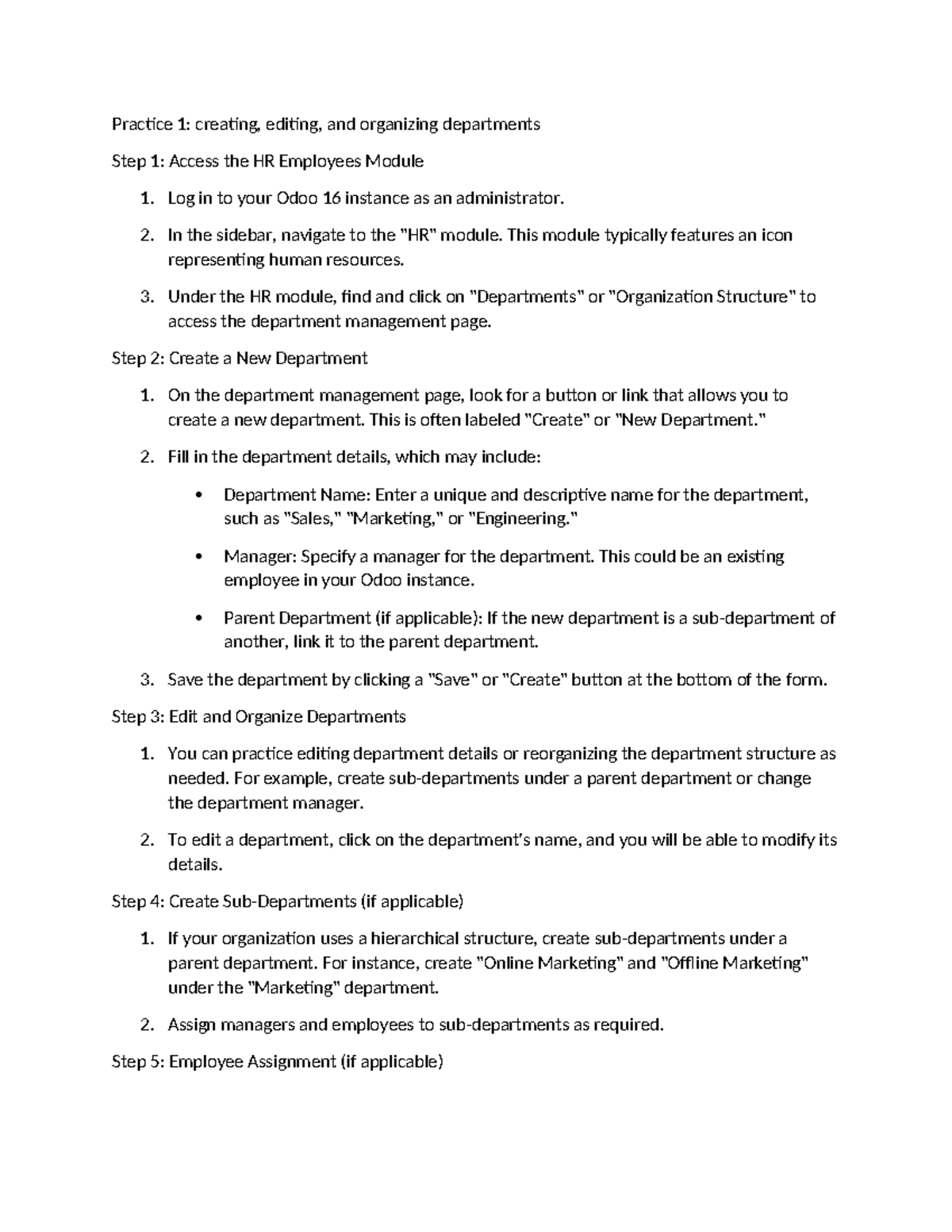 ISM302 Assignment 2.4: Managing Departments, Employee Types & Locations ...