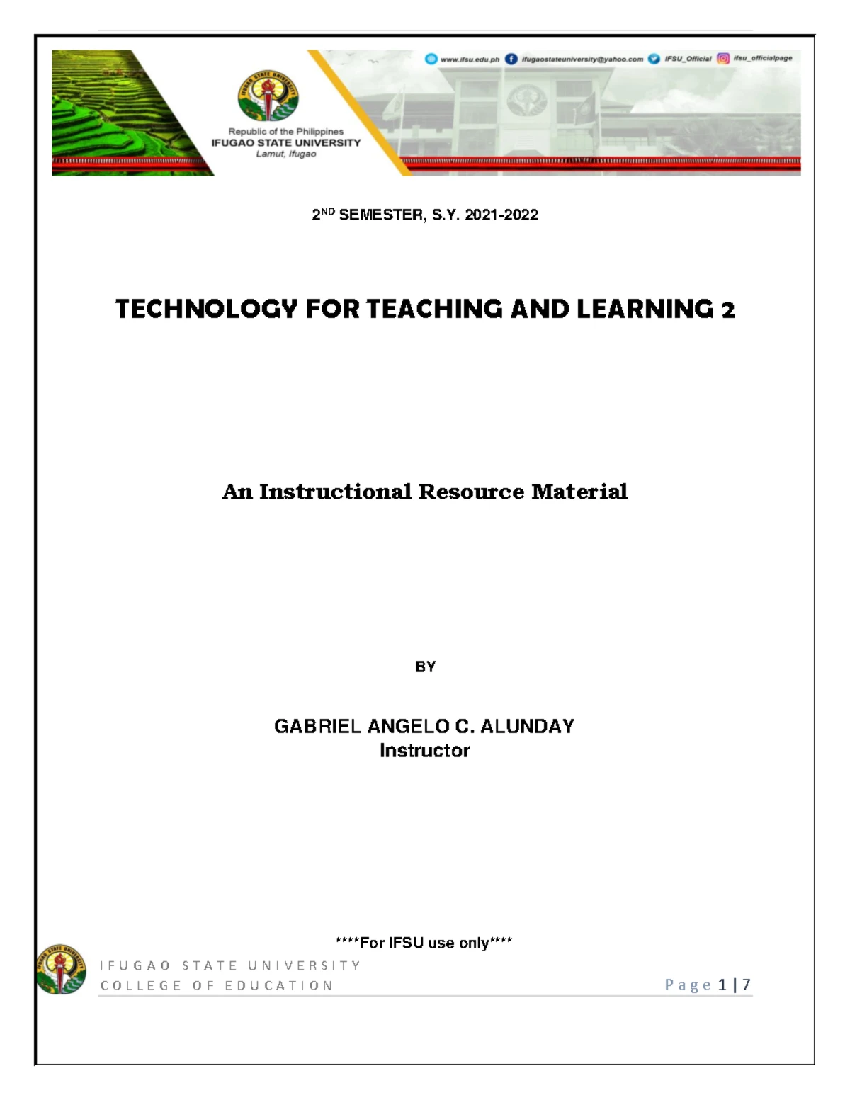 Module 3 understanding the self - MODULE 3: Unfolding the Social Self This module focuses on the ...
