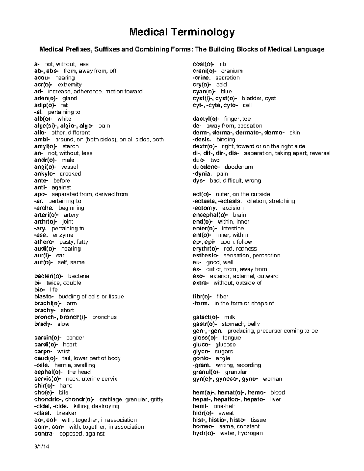Medical Terminology and Anatomical Positioning Guide: Key Concepts ...
