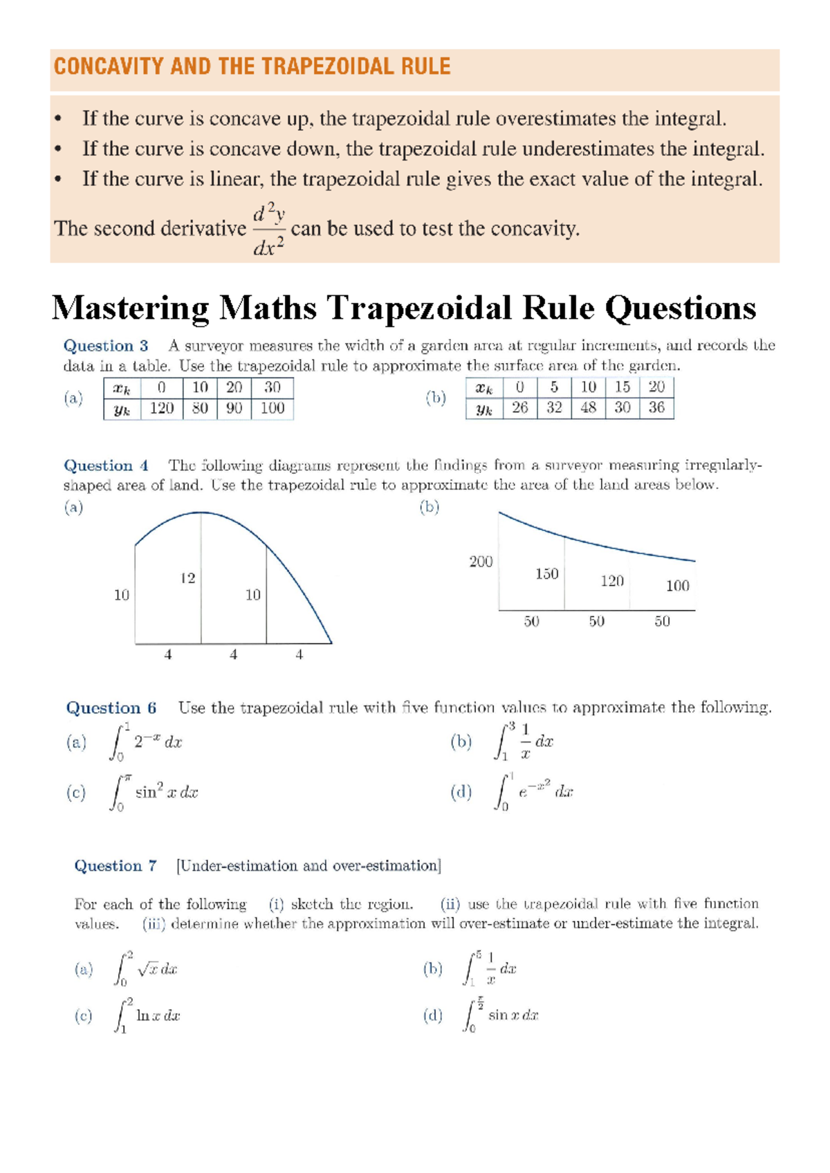 Mastering Maths: Trapezoidal Rule Questions & Answers - Studocu