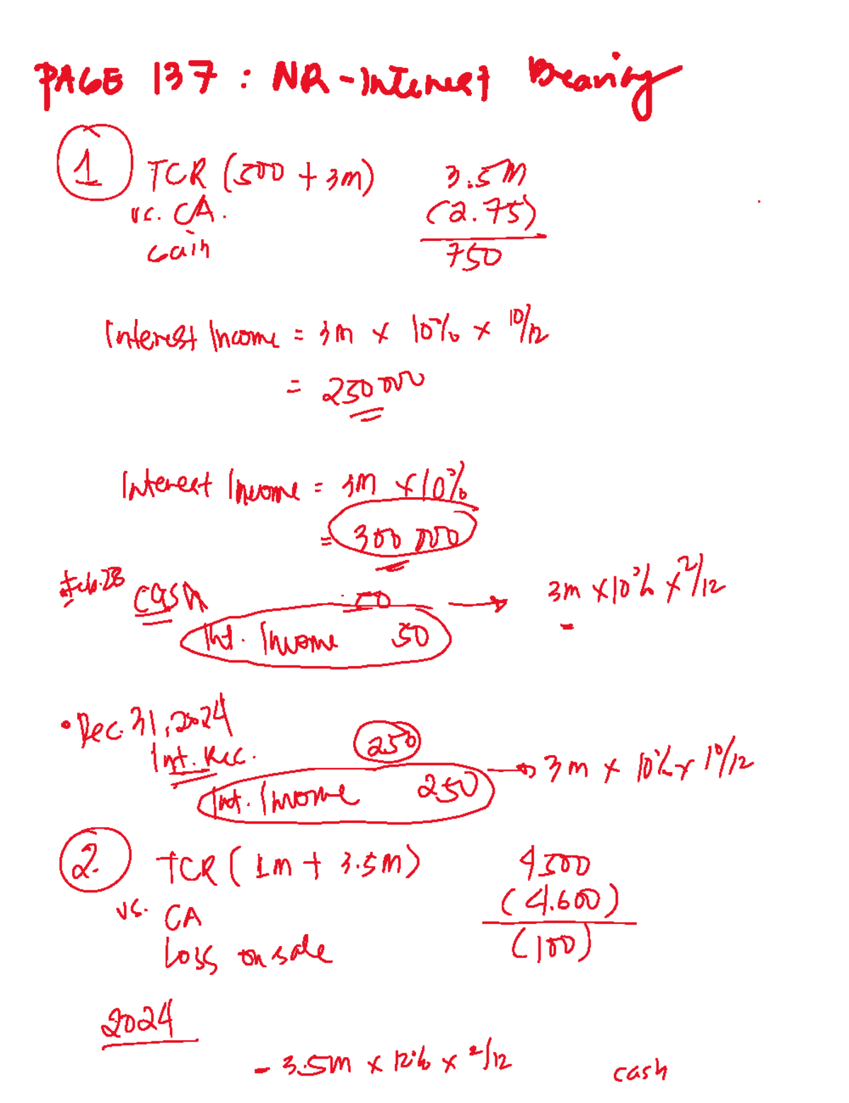 Board Receivables Analysis: TCR (500 3m) & Interest Income Insights ...