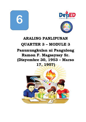 AP6-SLMs1 Q3 Validated - ARALING PANLIPUNAN QUARTER 3 – MODULE 1 Mga ...