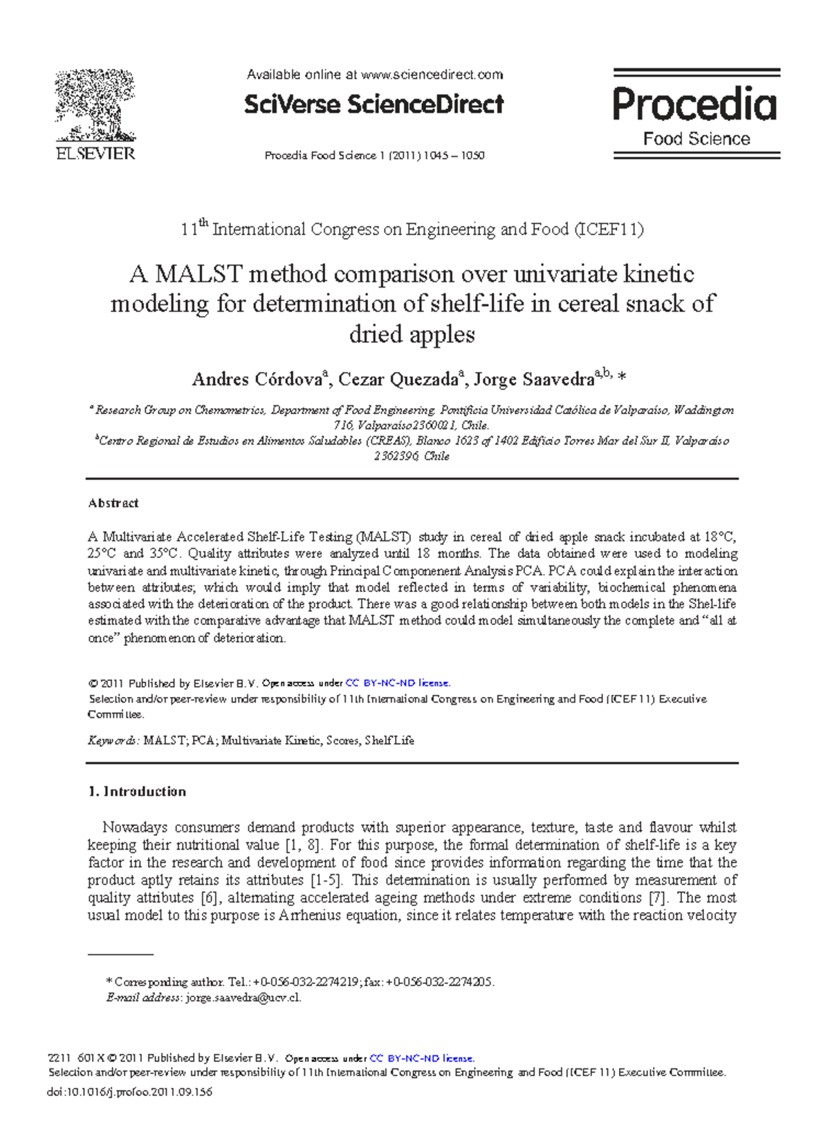 MALST Method Comparison for Univariate Kinetic Modeling in Dried Apple ...