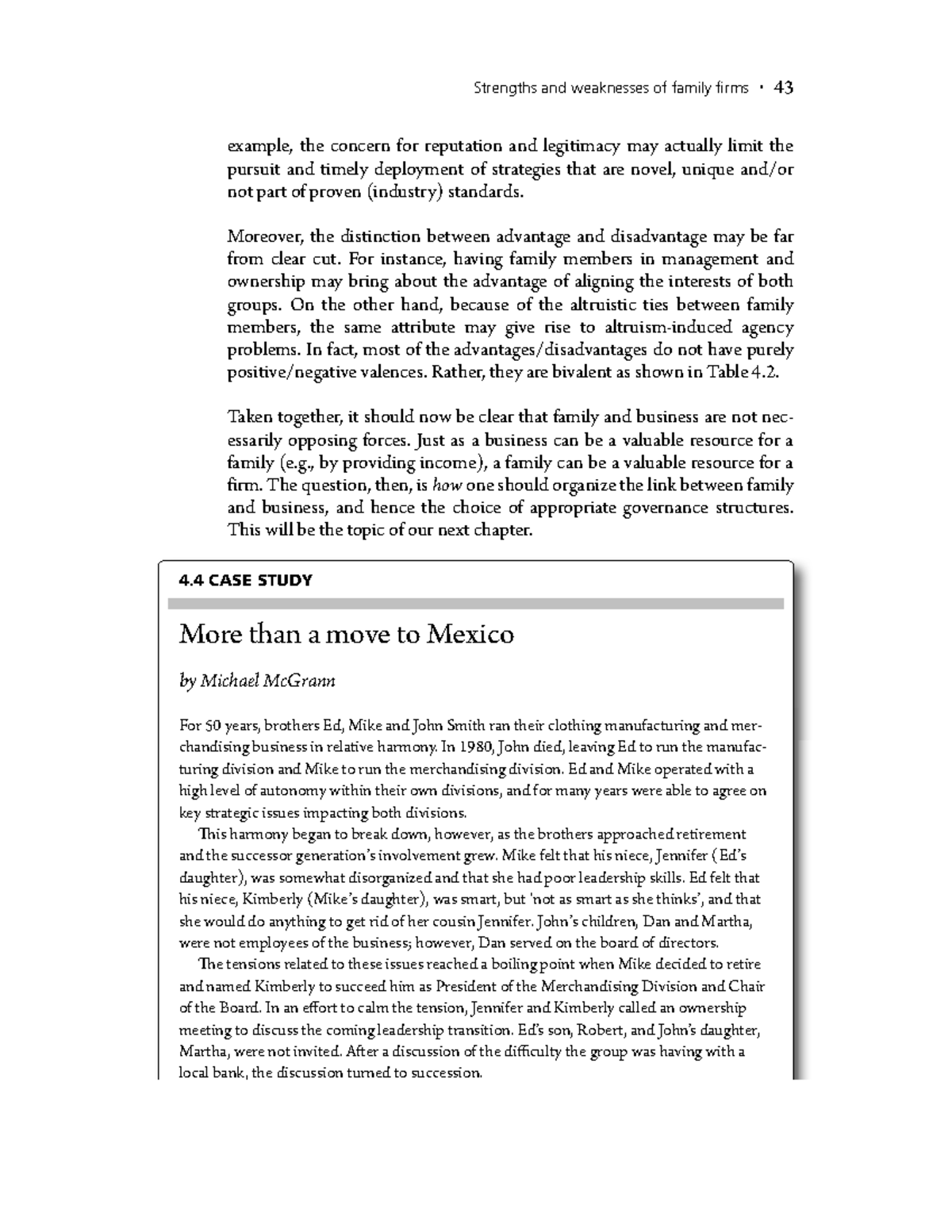 Case 2. More than move to Mexico - Strengths and weaknesses of family ...