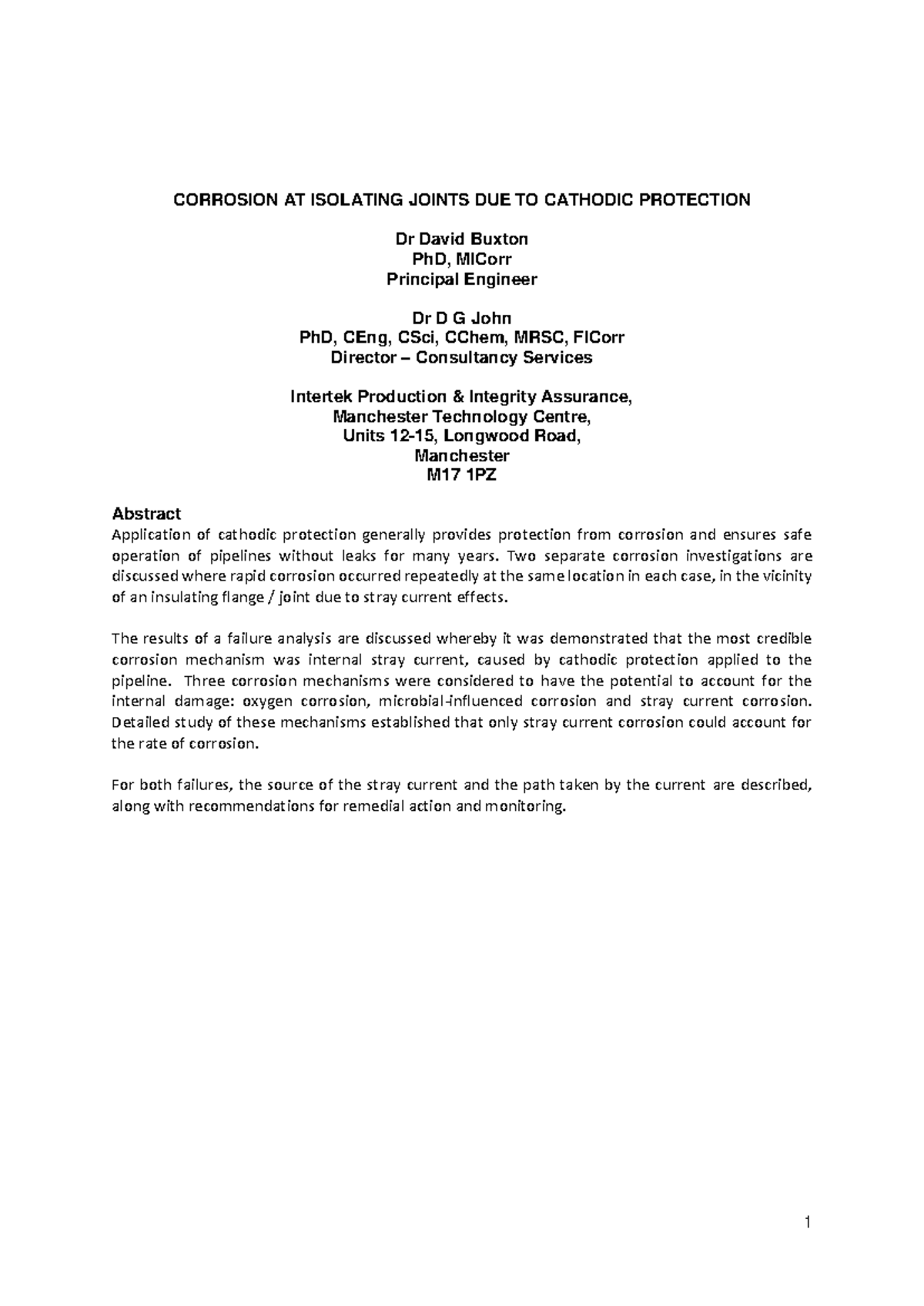 2018-29-Paper: Corrosion at Isolating Joints from Cathodic Protection ...