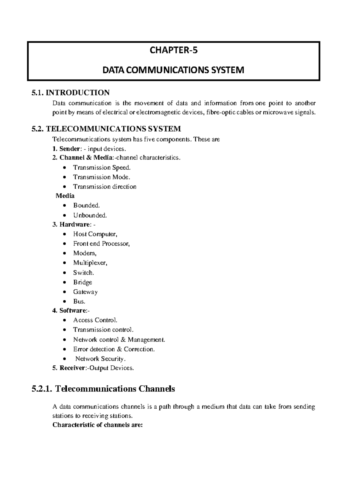 Chap 5 9 AIS - Pre 7 - 5. INTRODUCTION Data communication is the movement of data and ...