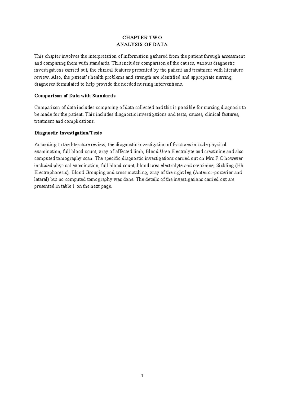 R CHAPTER 2: DATA ANALYSIS AND NURSING INTERVENTIONS - Studocu