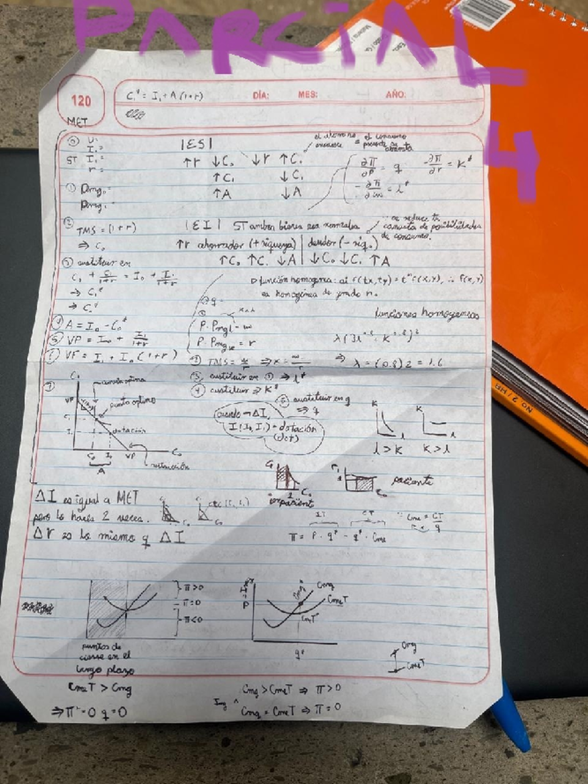 Guía 4to Parcial (No Economistas) - 2da Parte de Matemáticas - Studocu