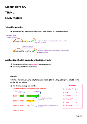 Learner-notes-Conversions - NORTHERN CAPE DEPARTMENT OF EDUCATION ...