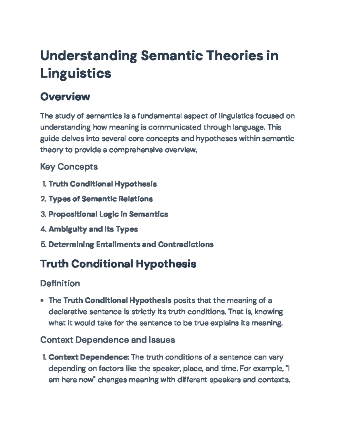 Linguistics 101: Understanding Semantic Theories and Key Concepts - Understanding Semantic ...