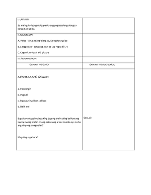 Grade 6 Arts LP: Detailed Lesson Plan on Art Elements & Principles ...