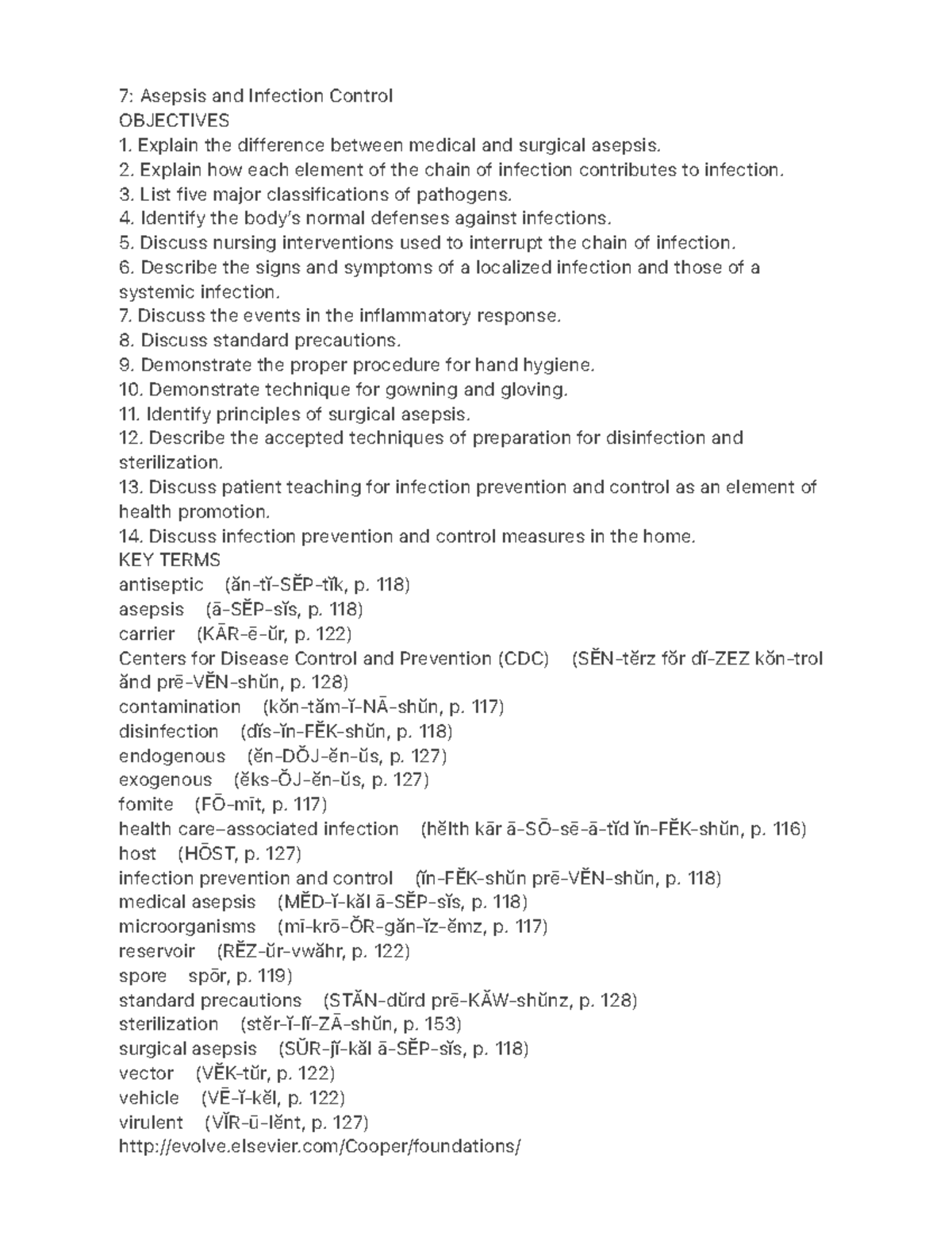 Infection Prevention and Control: Key Concepts for Nursing Practice ...