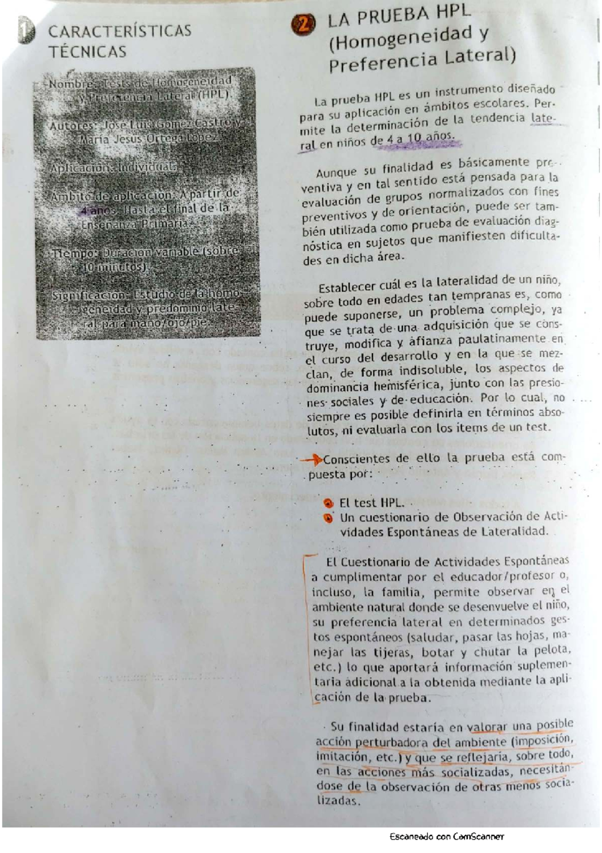 Manual del test HPL: características y aplicación en niños de 4 a 10 ...