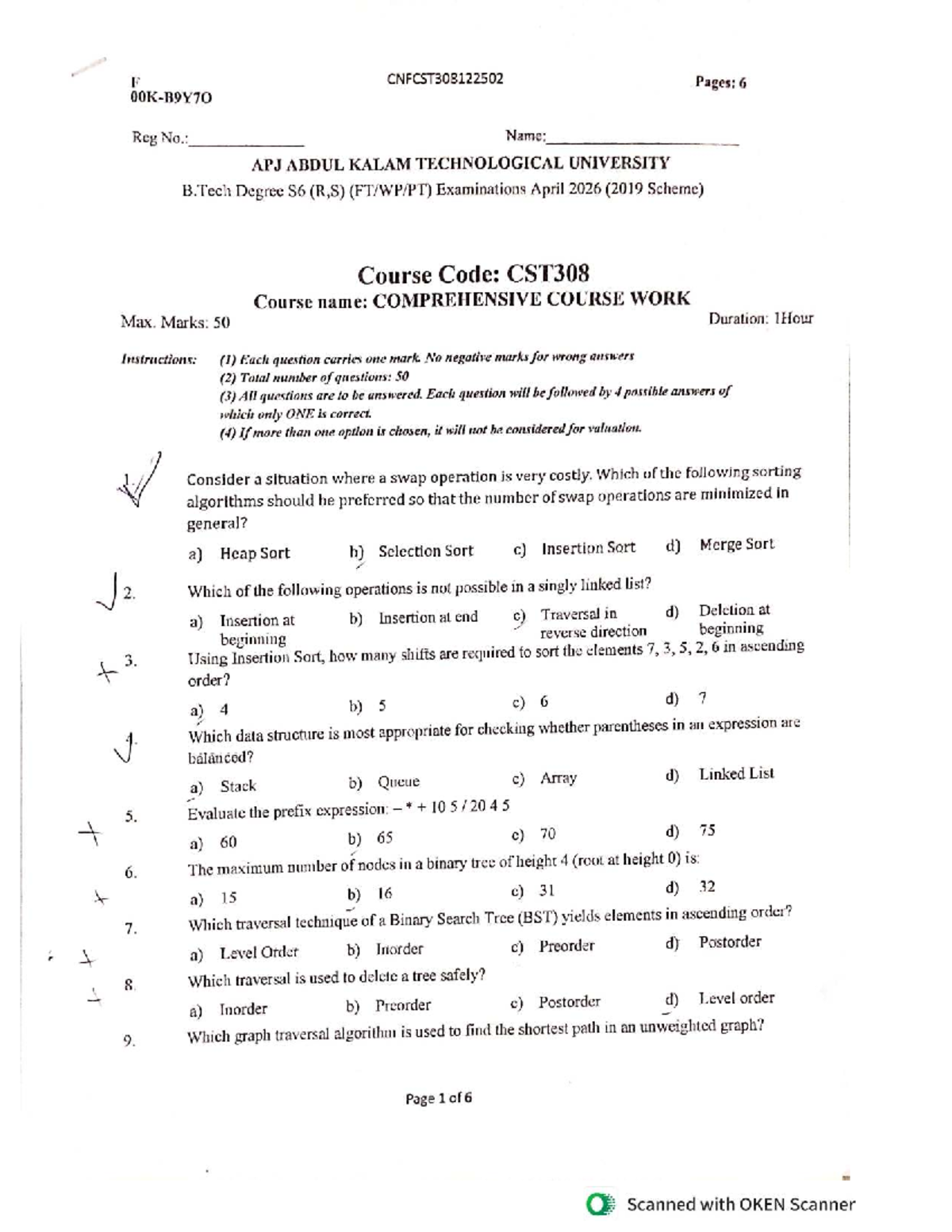 CST308 Comprehensive Course Work - Previous Year Questions - Studocu