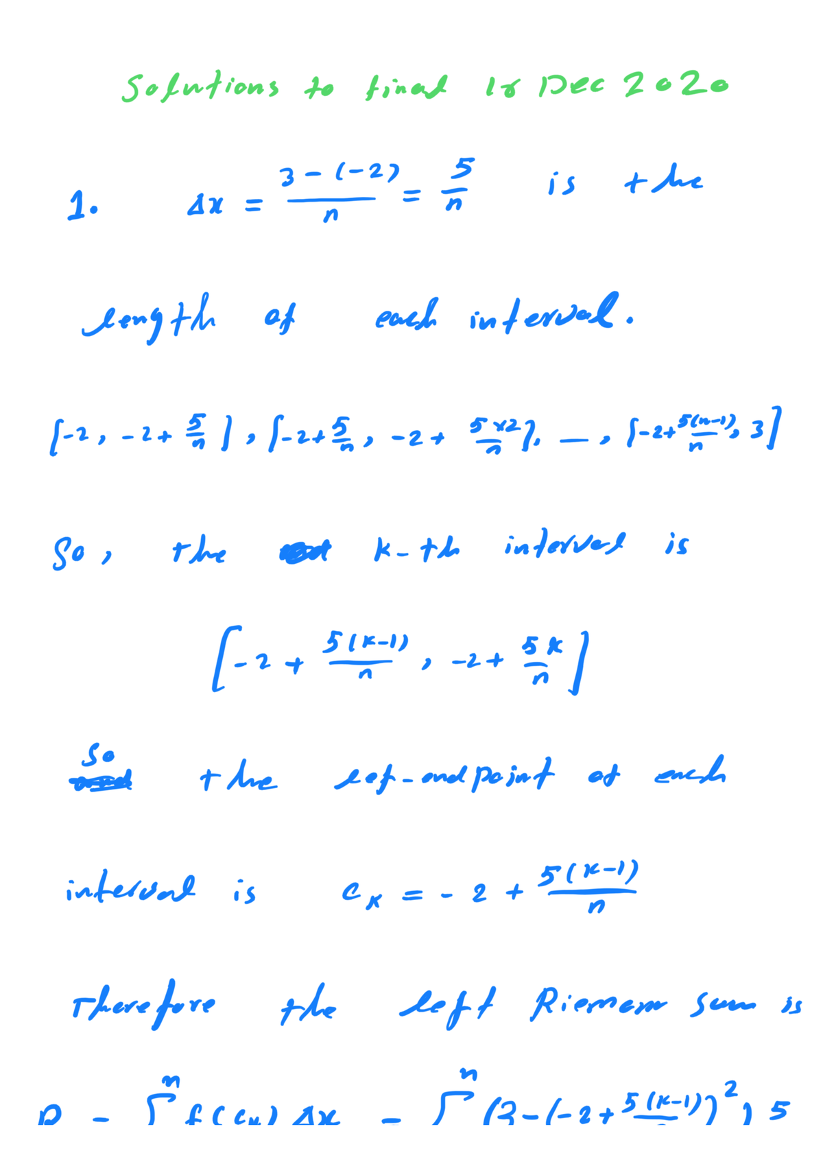 Solutions final Dec 2020 - MATH 205 - Studocu
