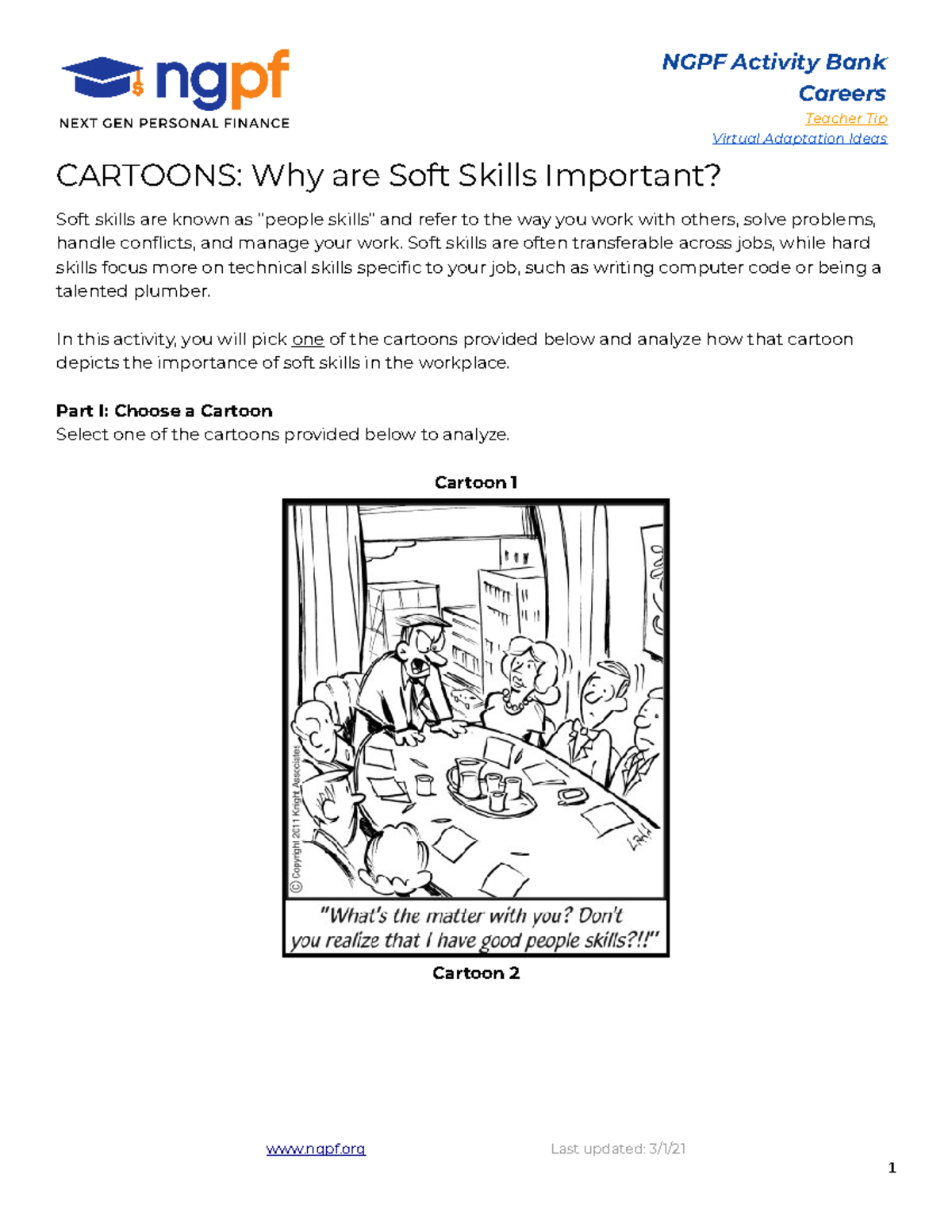 NGPF Activity: Analyzing the Importance of Soft Skills in Careers - Studocu