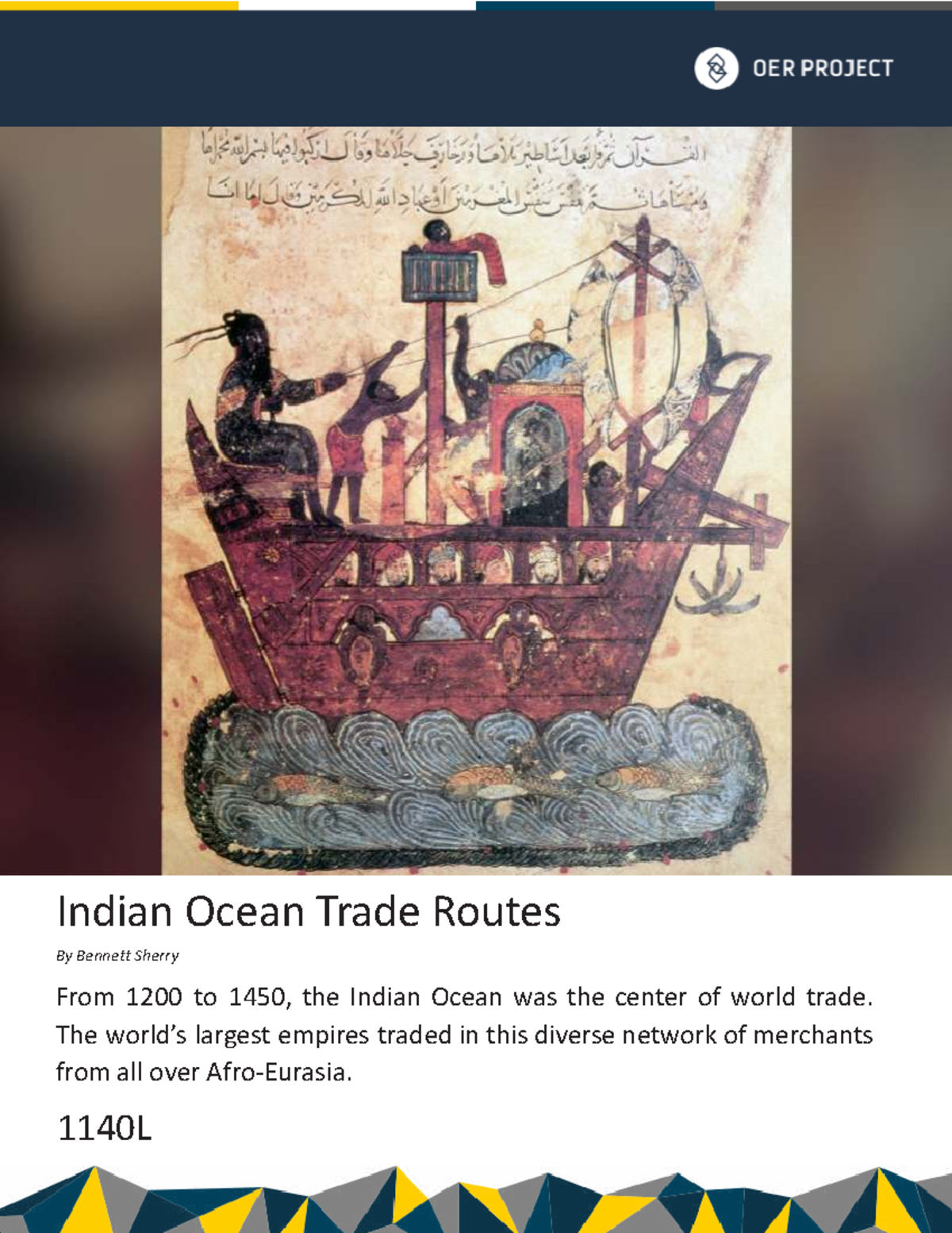Indian Ocean Trade Networks (1200-1450): Monsoon Winds & Global ...