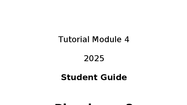 Bioscience 2 Pharmacology 1: Module 4 Student Guide (2025) - Studocu