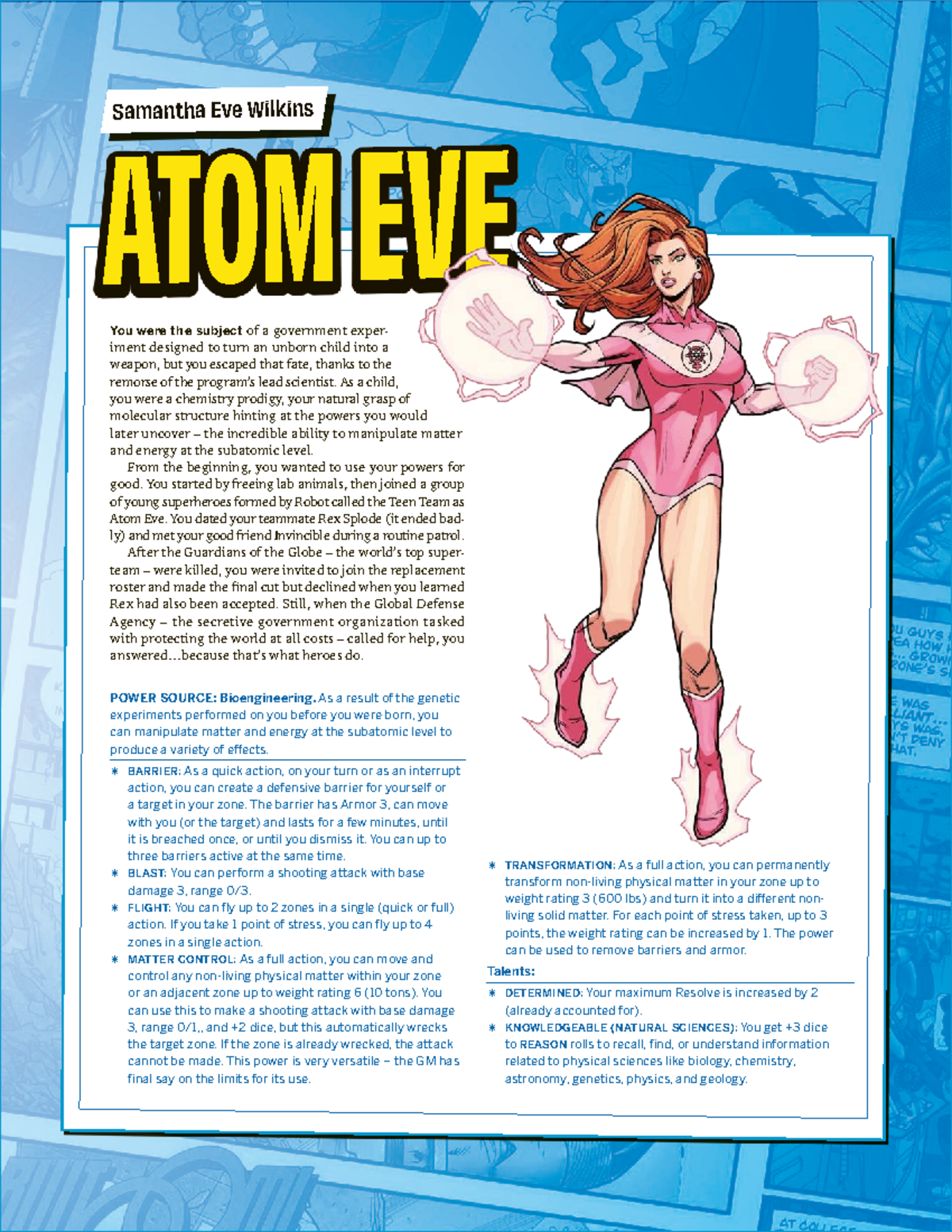 Invincible Superhero Roleplaying Quickstart: Player Characters Guide ...