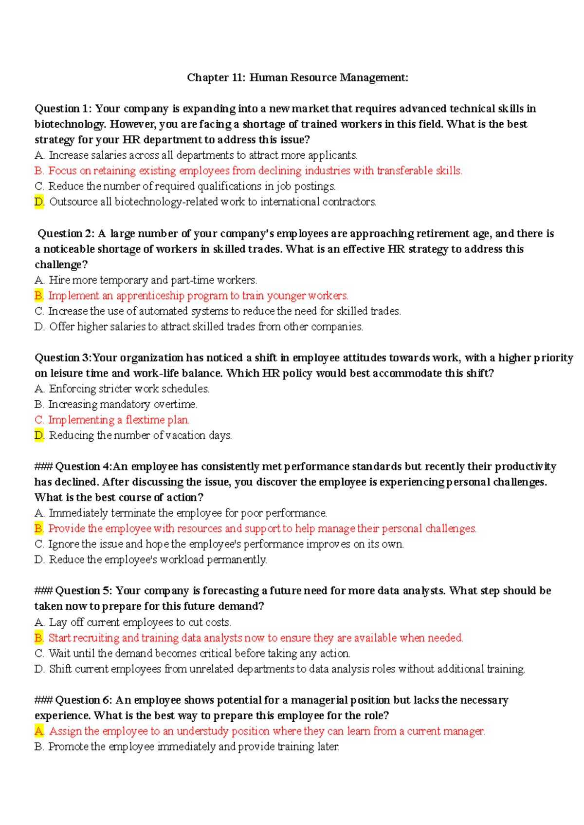 Practice Intro Final - Business: HR & Marketing Strategies Exam ...