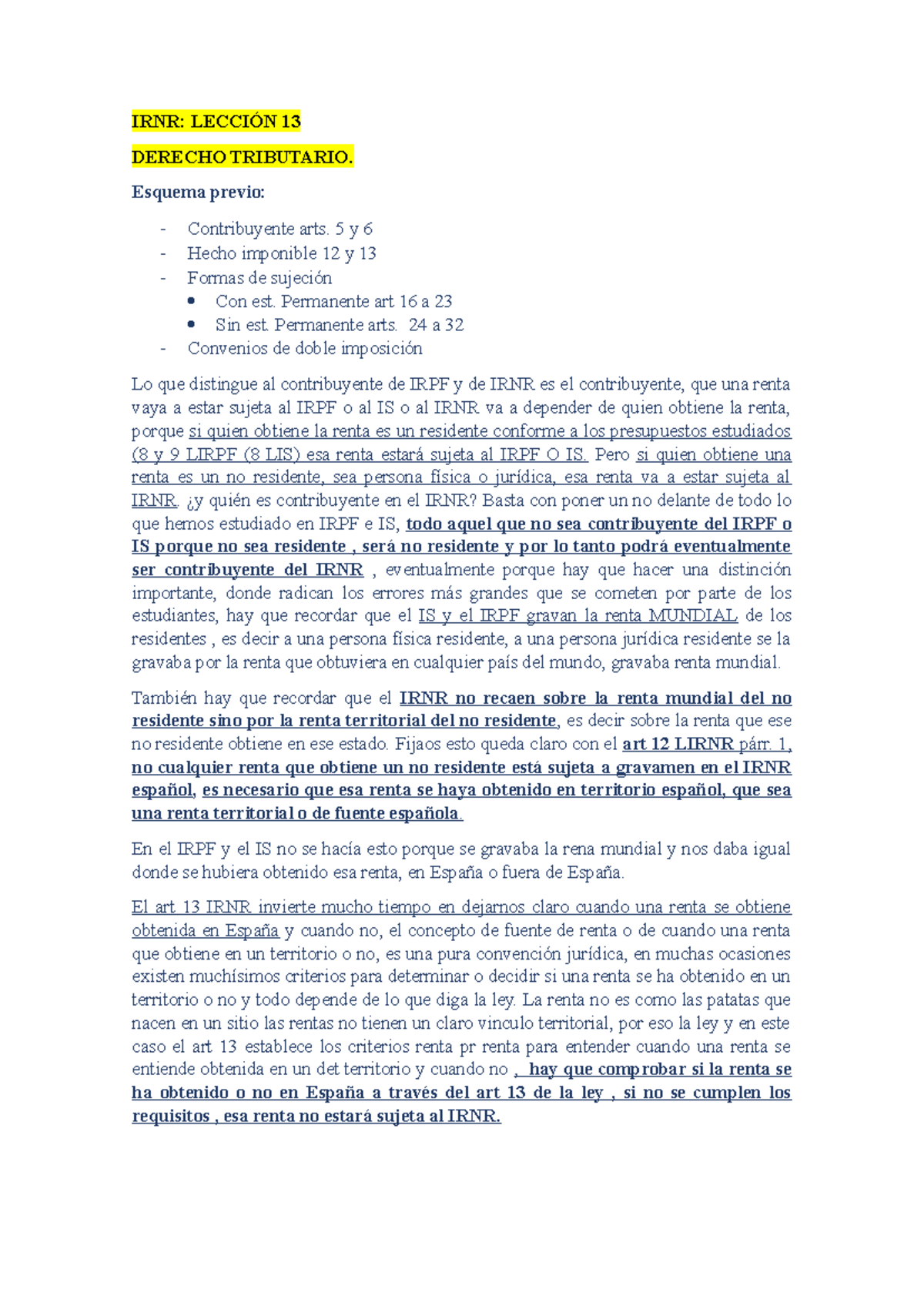 IRNR - IRNR CASOS HECHOS Y RESUELTOS ADEMAS BIEN CORREGIDOS - IRNR ...