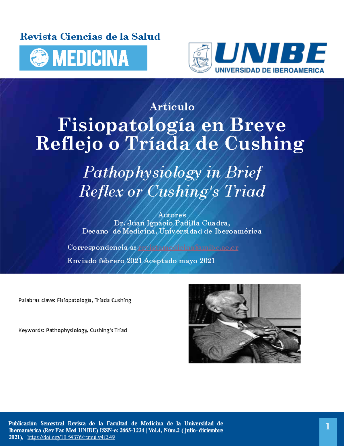Revista Ciencias de la Salud: Reflejo o Triada de Cushing - Studocu
