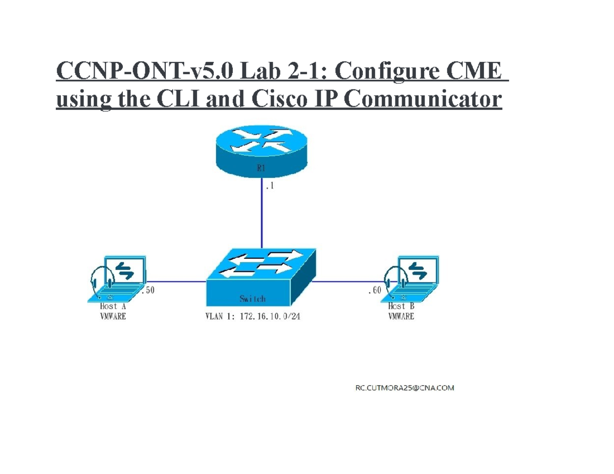 Lab 2.1: Configuring CME with CLI & Cisco IP Communicator - CCNP 5.0 ...