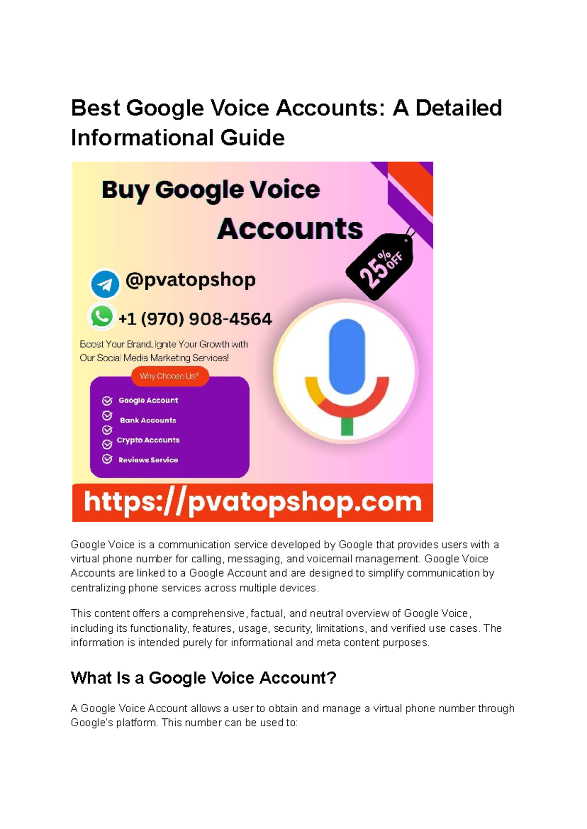 Google Voice Accounts: Comprehensive Guide to Features & Usage - Studocu