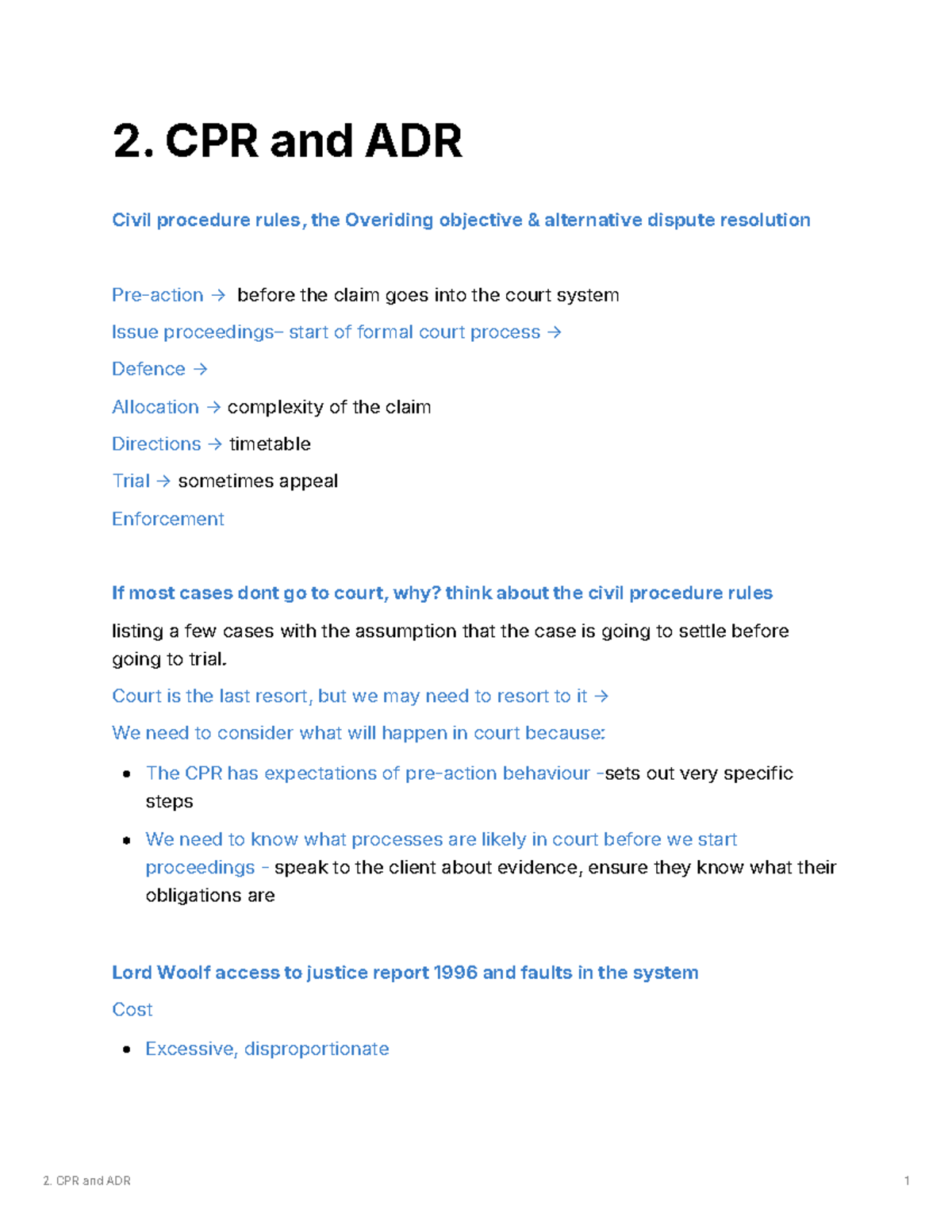 2. CPR and ADR: Understanding Civil Procedure and Dispute Resolution ...