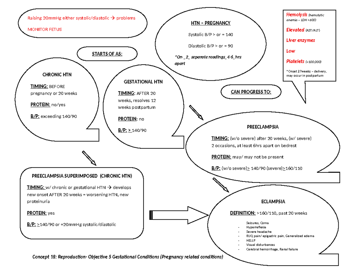 NUR122 OB Prep: Hypertensive Disorders in Pregnancy Overview - Studocu